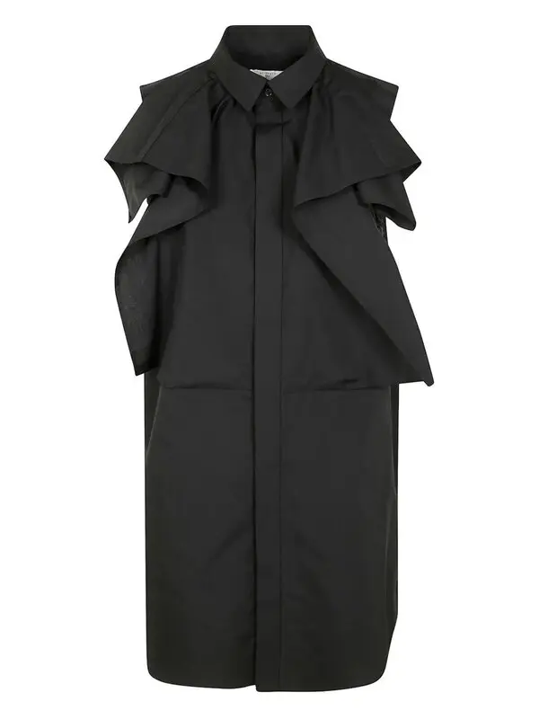 Sacai Popeline Dress - Black