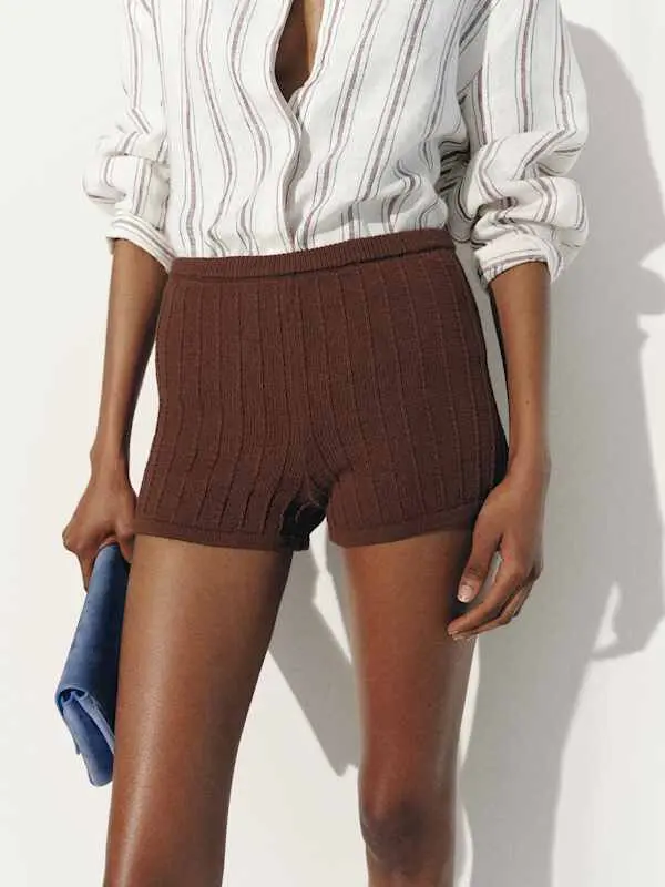 REFORMATION Darla Cotton Micro Short