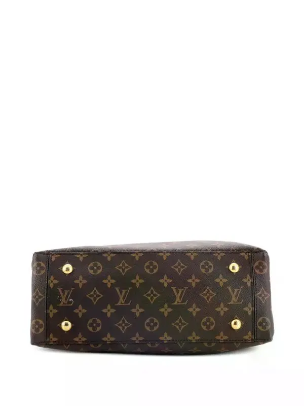 LOUIS VUITTON Flower Monogram Canvas Tote Bag - Brown