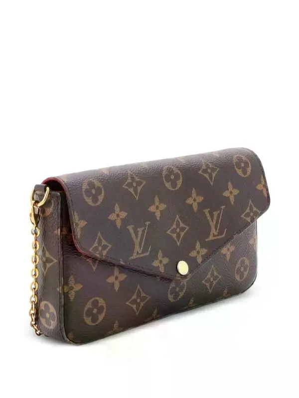 LOUIS VUITTON Felicie Pochette Monogram Canvas - Brown