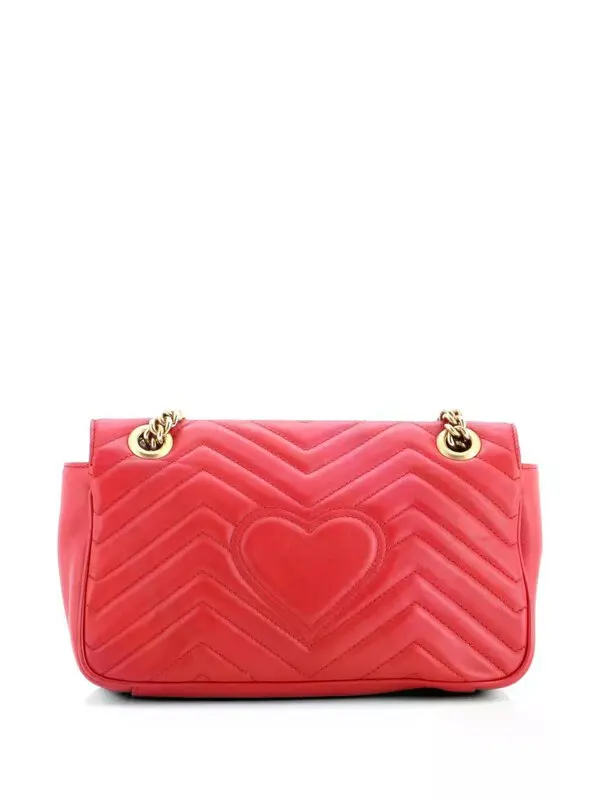 Gucci Gg Marmont Flap Bag Matelasse Leather Medium Shoulder Bag