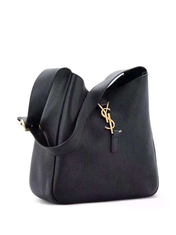 Saint Laurent Le 5 A 7 Supple Leather Small Hobo Bag - Black