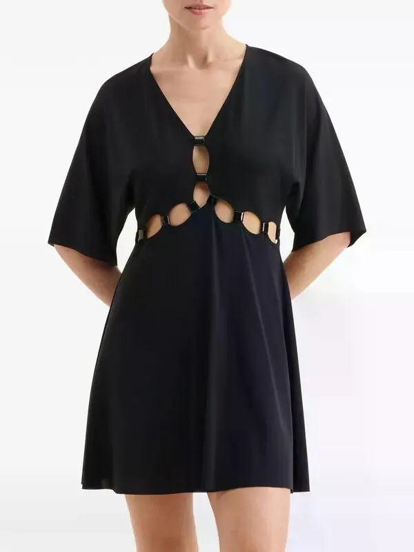 ERES Connection V-neck Cutout Dress - Black