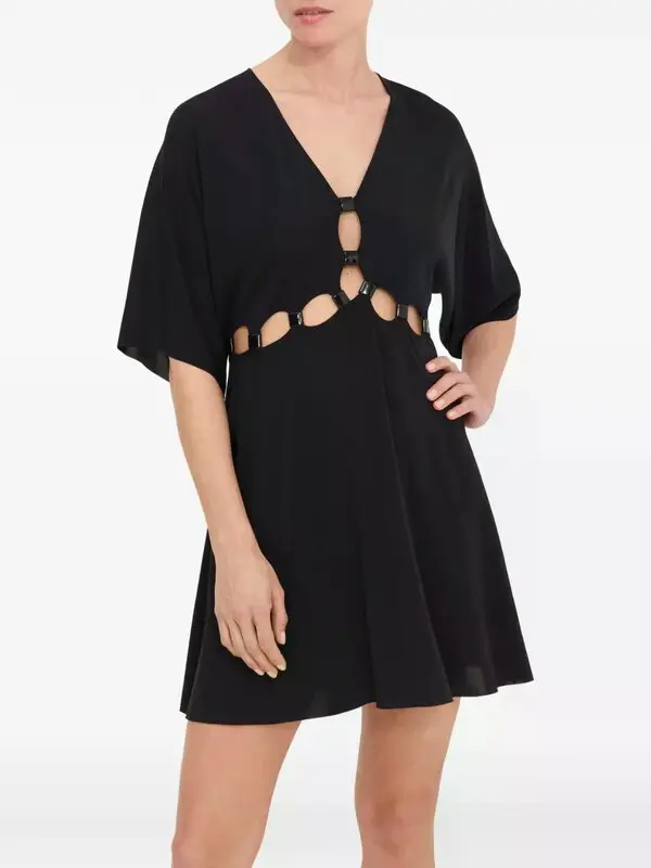 ERES Connection V-neck Cutout Dress - Black
