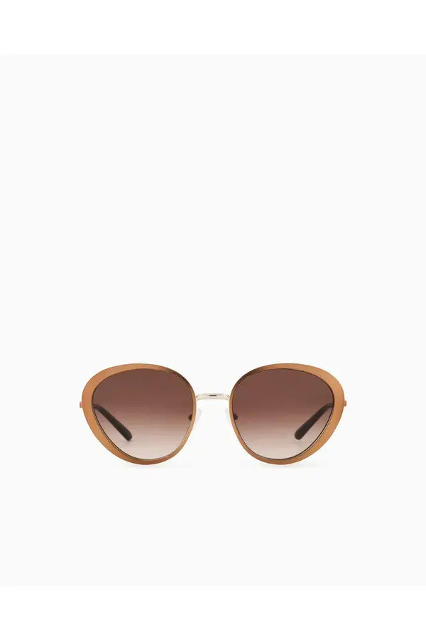 Emporio Armani Butterfly-shaped Sunglasses - Natural