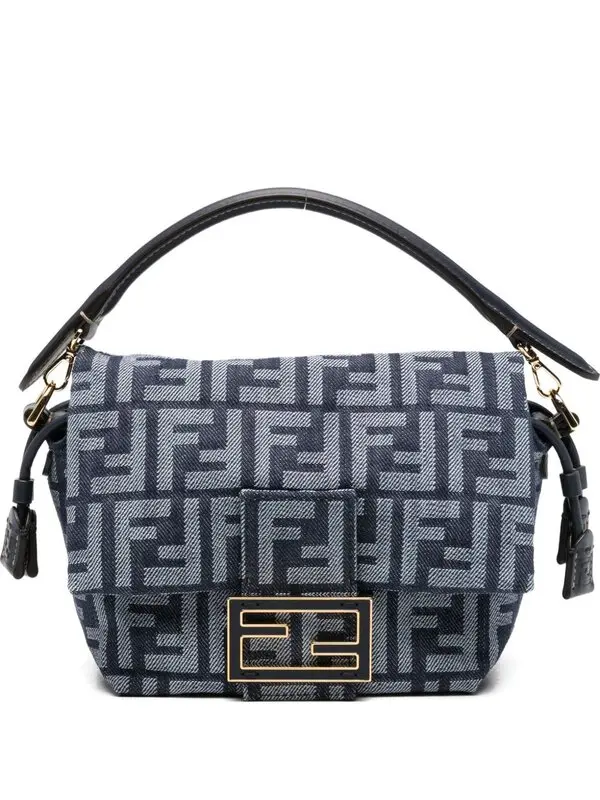 Fendi Mamma Baguette Small Handbag - Blue