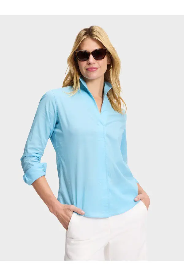 SARAH ALEXANDRA Signature Capri Shirt - Blue
