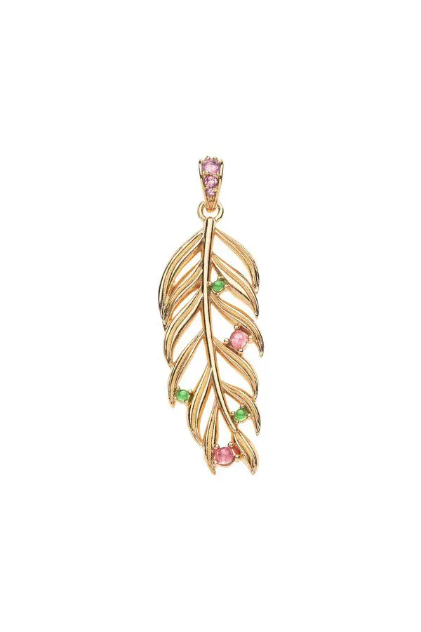 JANE WIN X Ann Norton Sculpture Gardens Wanderlust Palm Leaf Pendant - Pink