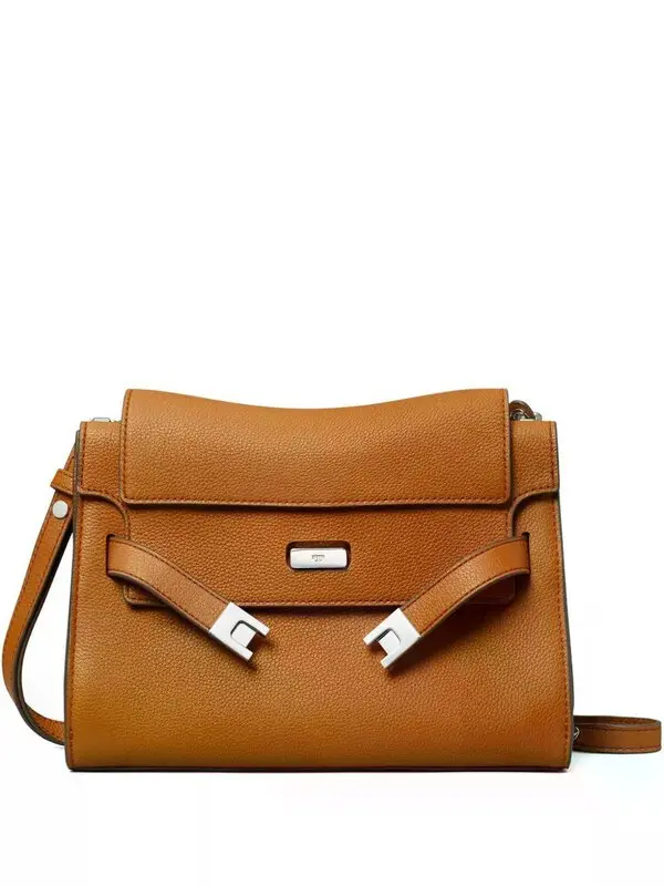 Tory Burch Lee Radziwill Buckle Shoulder Bag - Brown