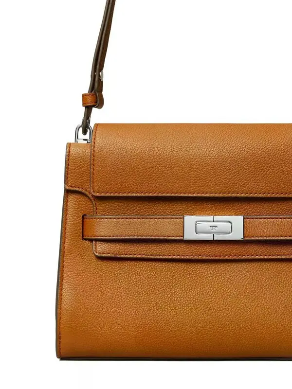 Tory Burch Lee Radziwill Buckle Shoulder Bag - Brown
