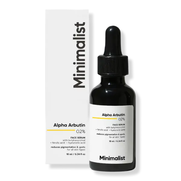 MINIMALIST Alpha Arbutin 02% Face Serum For Hyperpigmentation, Dark Spots & Acne Marks - One-color