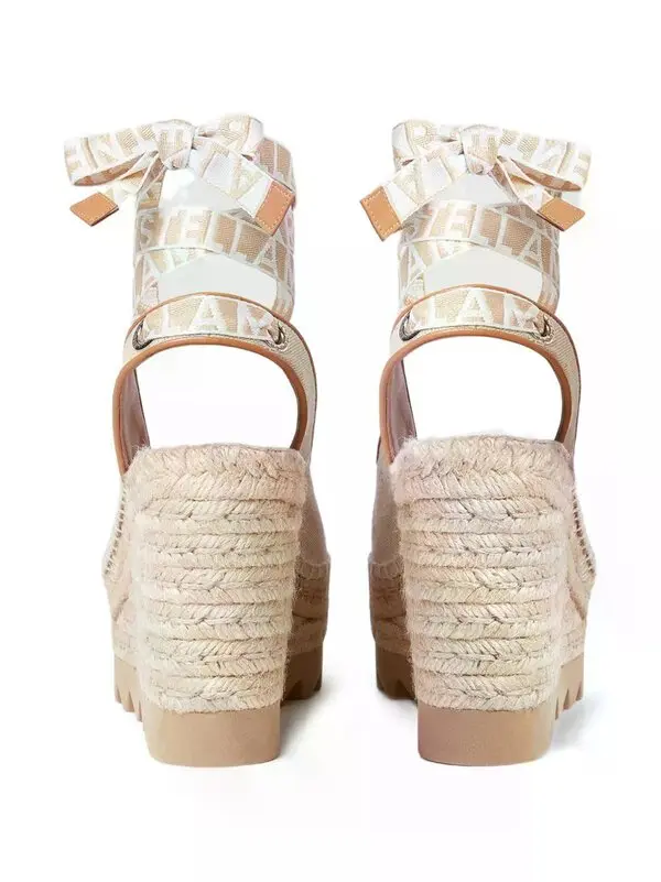 Stella McCartney Gaia Slingback Wedge Espadrilles