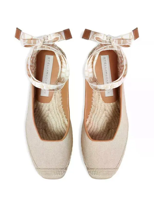 Stella McCartney Gaia Slingback Wedge Espadrilles