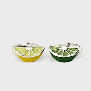 Paul Smith Lemon And Lime Cufflinks - Multicolour
