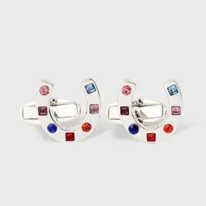 Paul Smith Lucky Horseshoe' Cufflinks - Multicolour