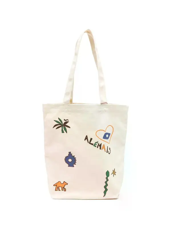 ALEMAIS Printed Tote Bag