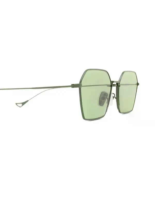 EYEPETIZER Milano Geometric-frame Sunglasses - Green