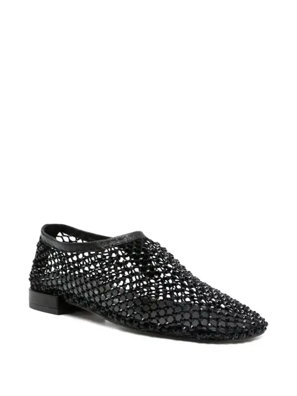 PEDRO MIRALLES Zucaina Crystal-embellished Mesh Pumps
