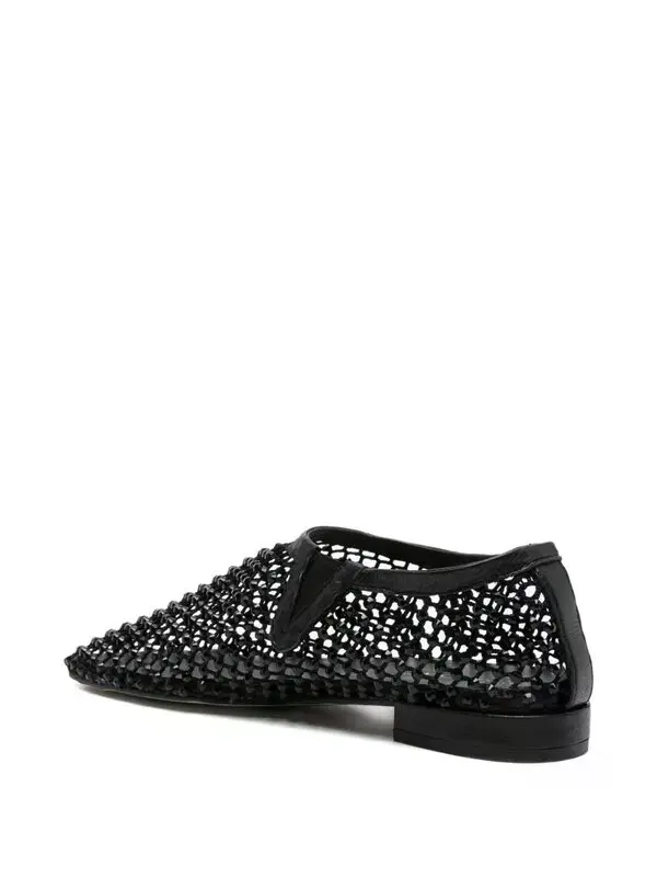 PEDRO MIRALLES Zucaina Crystal-embellished Mesh Pumps