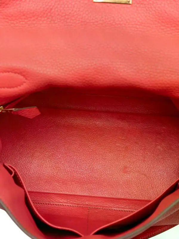 Hermès 2014 Togo Kelly Ii Retourne 28 Satchel - Red