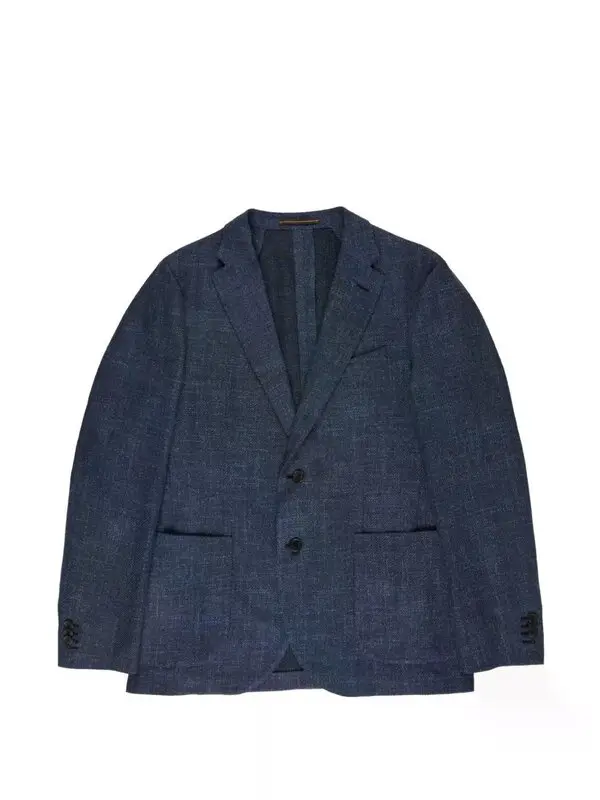 SLOWEAR Mélange-effect Blazer - Blue