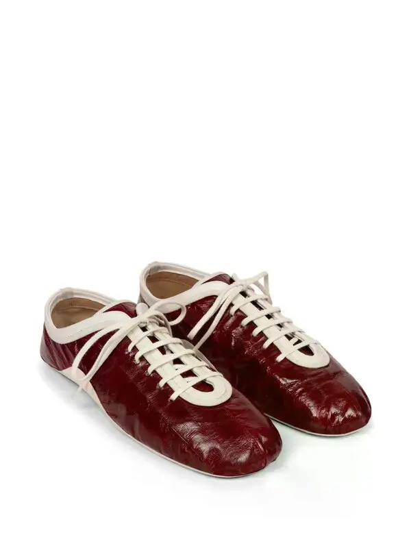 Dries Van Noten Leather Ballerina Sneakers