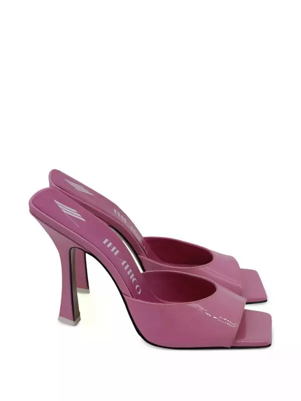 Attico Anais Square-toe Leather Sandals
