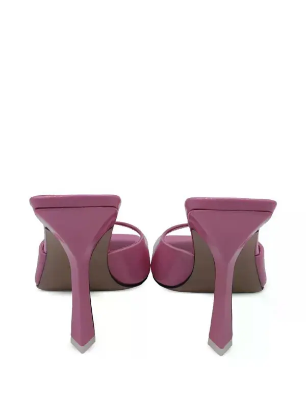 Attico Anais Square-toe Leather Sandals