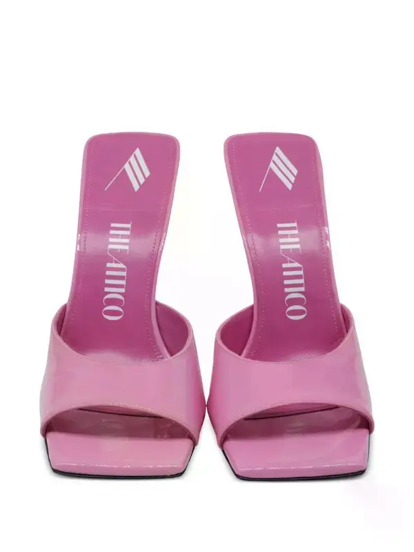 Attico Anais Square-toe Leather Sandals