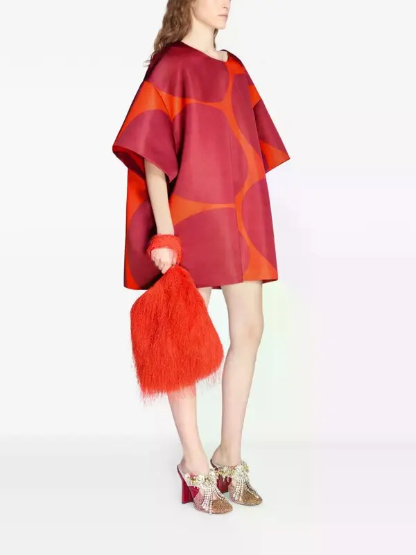 Dries Van Noten Mini Ruffled Tote Bag - Red