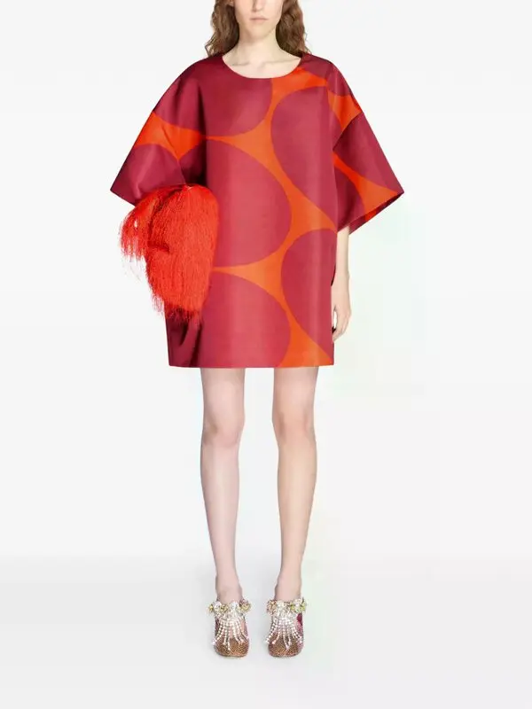 Dries Van Noten Mini Ruffled Tote Bag - Red