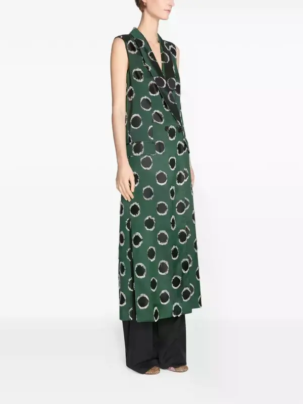 Dries Van Noten Fil Coupé Sleeveless Coat