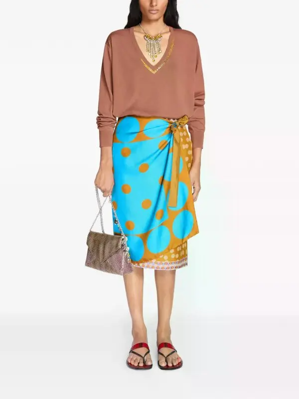 Dries Van Noten Large Envelope Leather Shoulder Bag