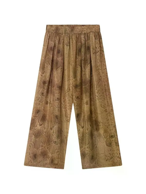 MES DEMOISELLES Elasticated Wide Leg Trousers