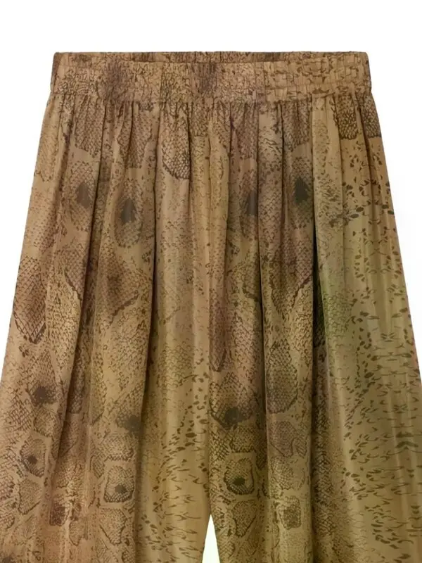 MES DEMOISELLES Elasticated Wide Leg Trousers