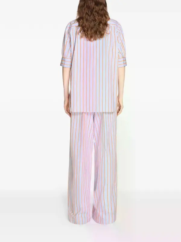 Dries Van Noten Striped Cuffed Shirt