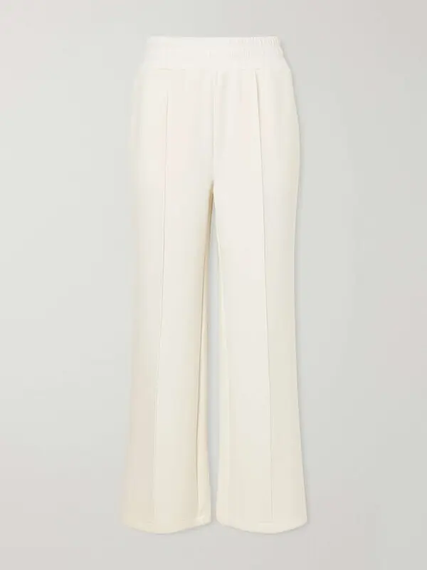 Varley Doublesoft Jersey Wide-leg Pants - Cream
