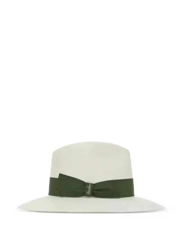 Borsalino Wide Brim Hat With Ribbon Detail