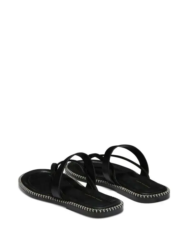 Dries Van Noten Stitched Leather Sandals