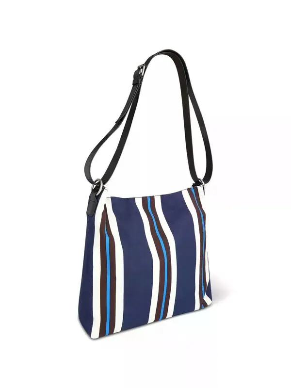 Dries Van Noten Striped Messenger Bag