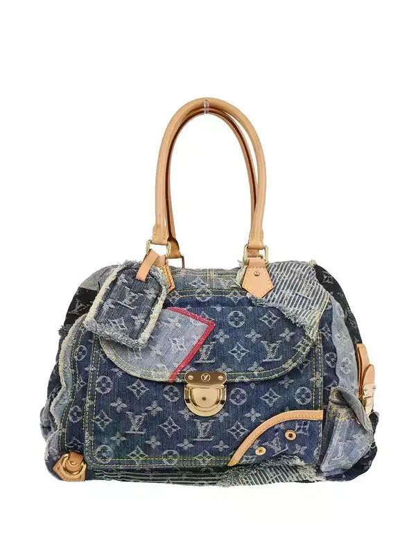 LOUIS VUITTON 2007 Denim Patchwork Handbag