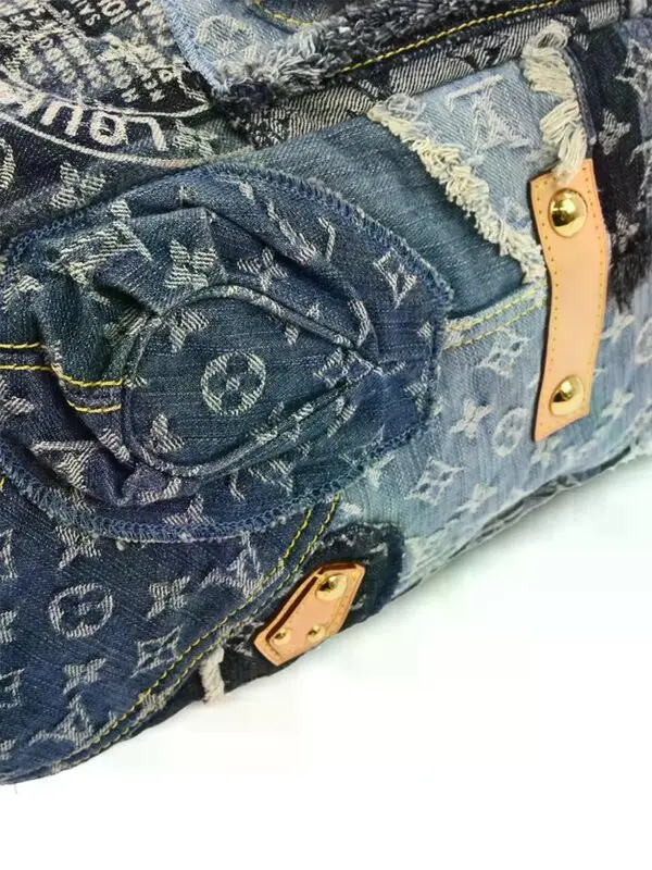 LOUIS VUITTON 2007 Denim Patchwork Handbag