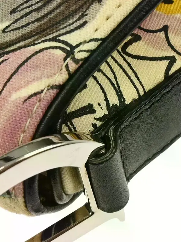Dior 2005 Abstract-pattern Shoulder Bag - Neutrals