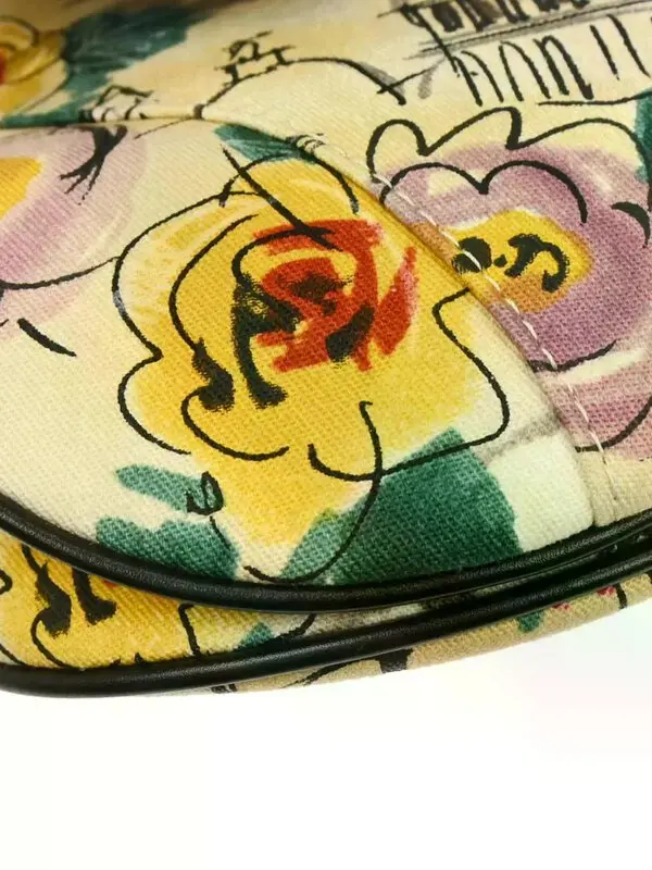 Dior 2005 Abstract-pattern Shoulder Bag - Neutrals