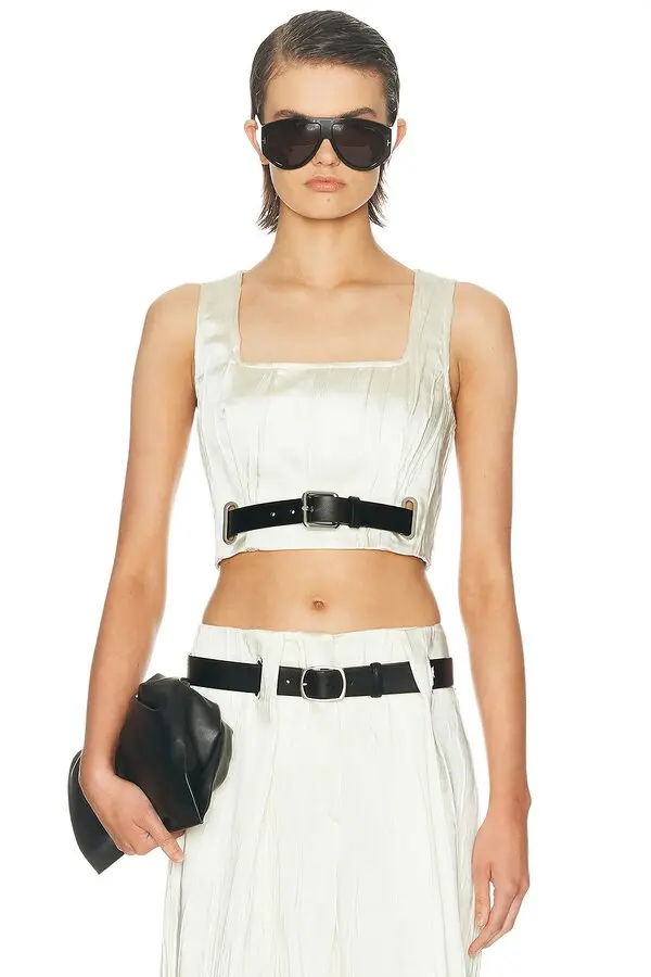 Sportmax Zigrino Top - Ivory