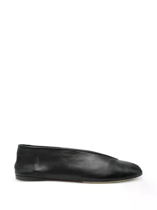 Moschino Leather Ballet Flats