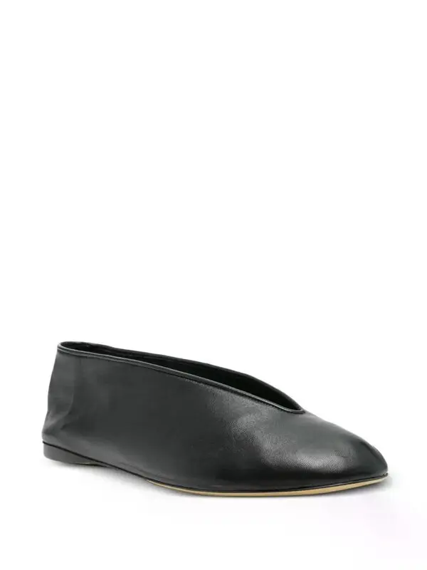 Moschino Leather Ballet Flats