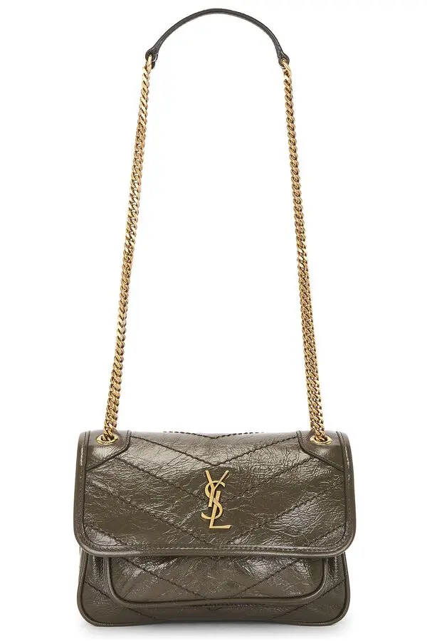 Saint Laurent Mini Niki Chain Bag - Light Musk