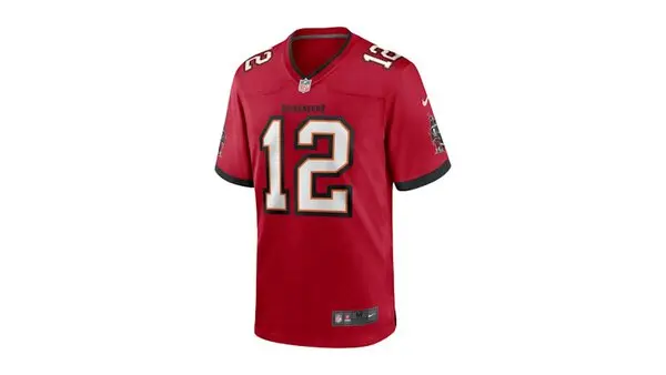 Nike Nfl Buccaneers Tom Brady 12 Match Version Jersey - Noble Red