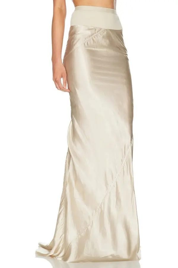 Rick Owens Slim Long Coda Skirt - Sand